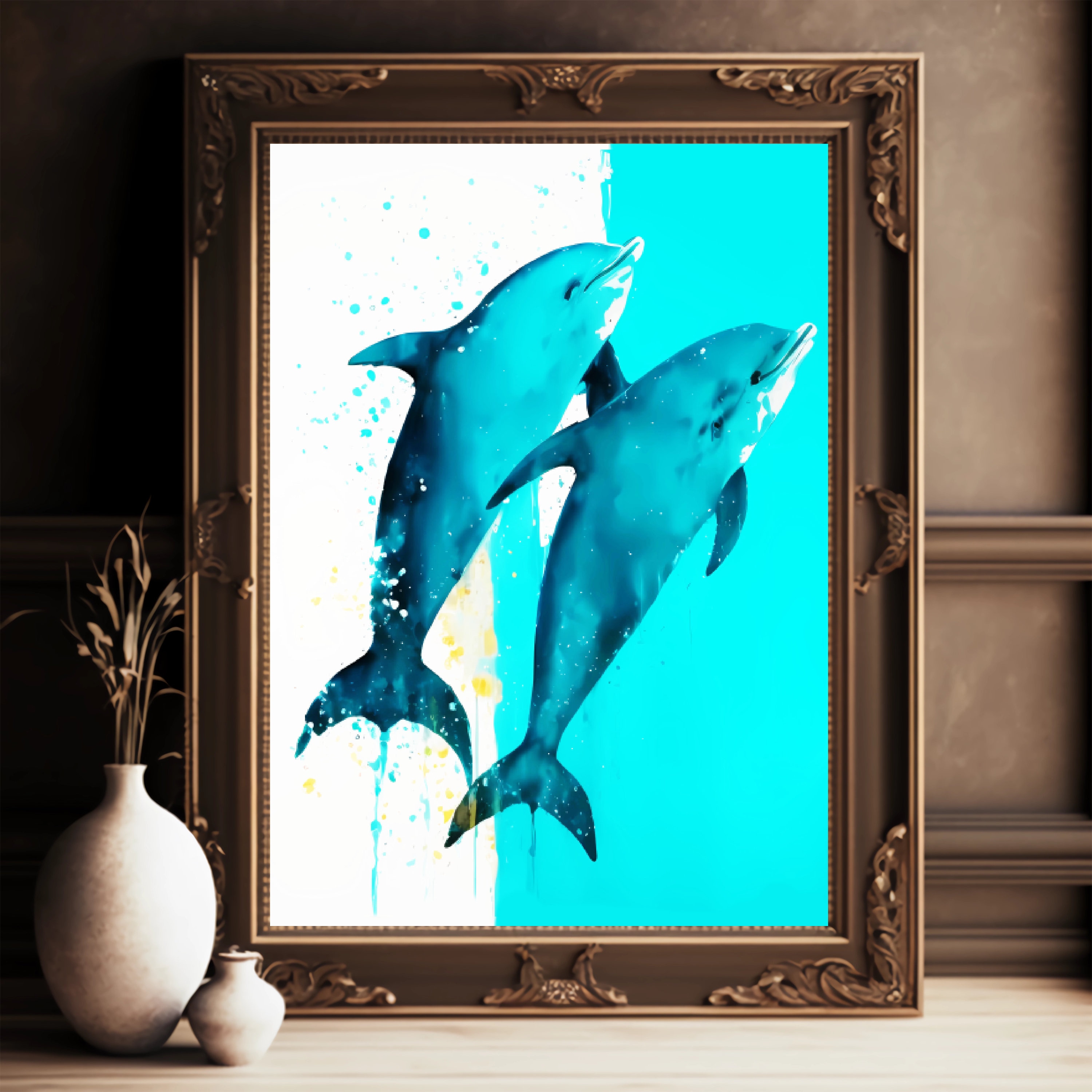 Digital Download Pack Dolphin Print 3 PACK SET Under the Sea Art ...