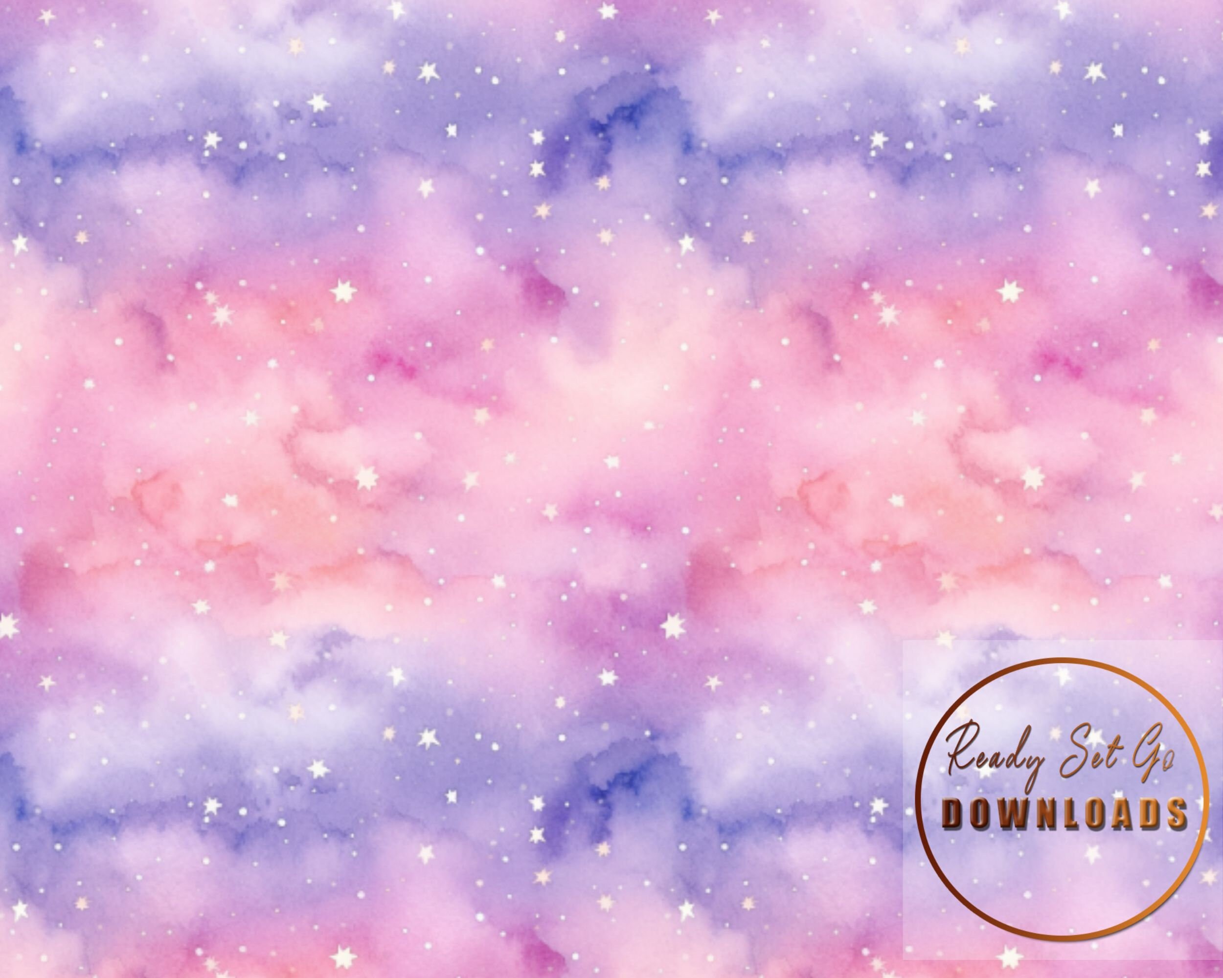 Watercolor Galaxy Digital Papers in Seamless Pattern 12 - Etsy