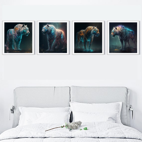 Spectral Tiger Art