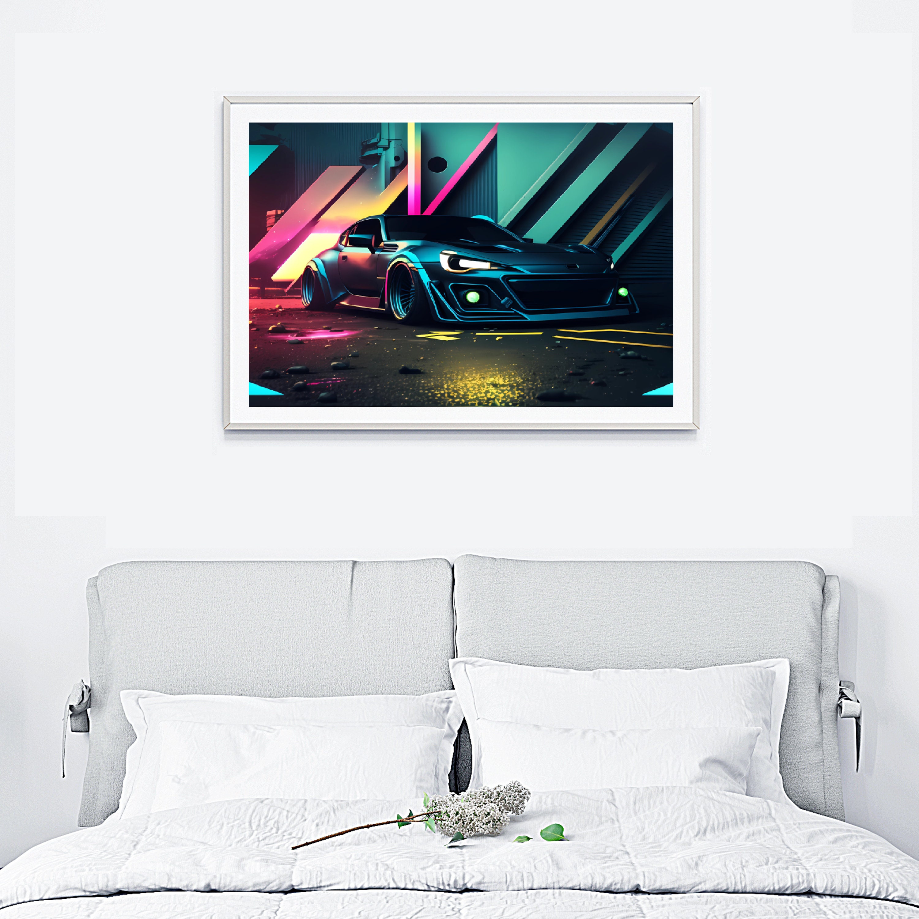 Digital Download Pack Subaru Brz Print Double PACK SET PRINTABLE Neon ...