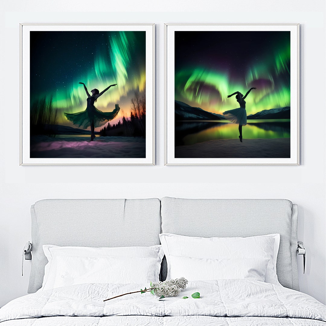 Digital Download Pack - Ballet Dancer in Northern Lights- 2 -PACK SET ...
