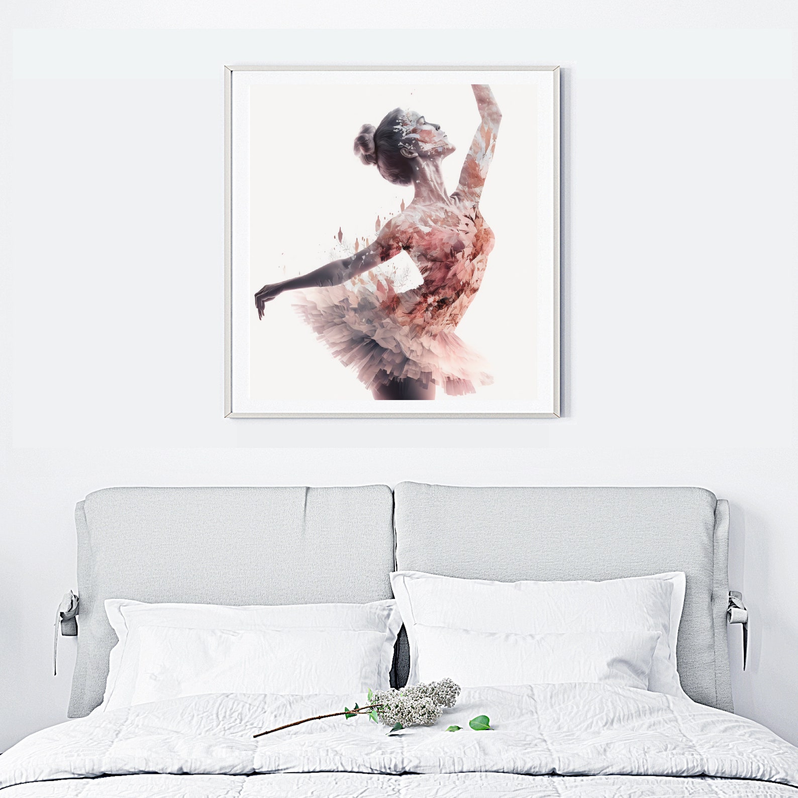 Digital Download Pack Ballerina Abstract Art 4-PACK SET-PRINTABLE Double Exposure Art Print ...
