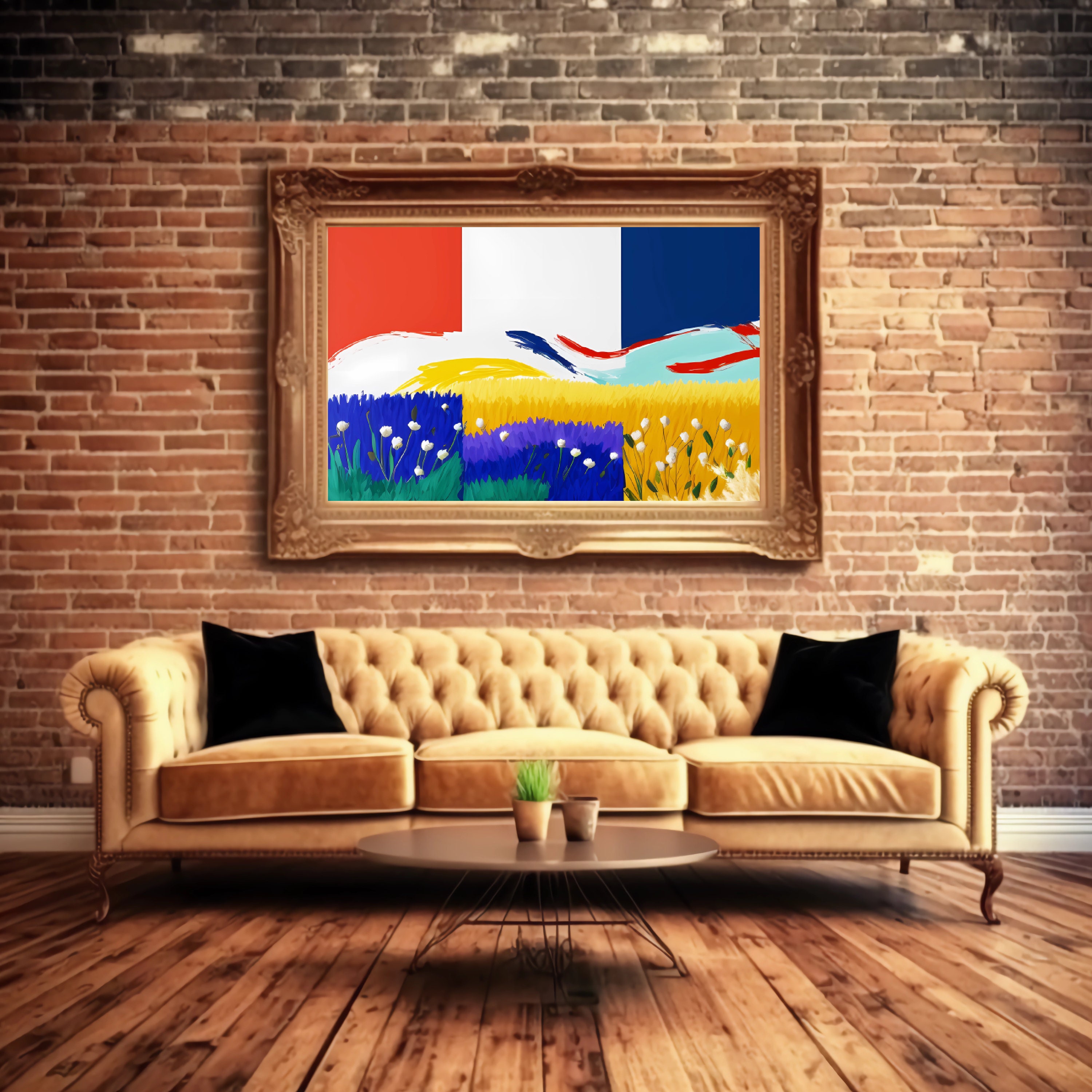 Digital Download Pack - Floral France Flag Print- 3 - PACK SET ...