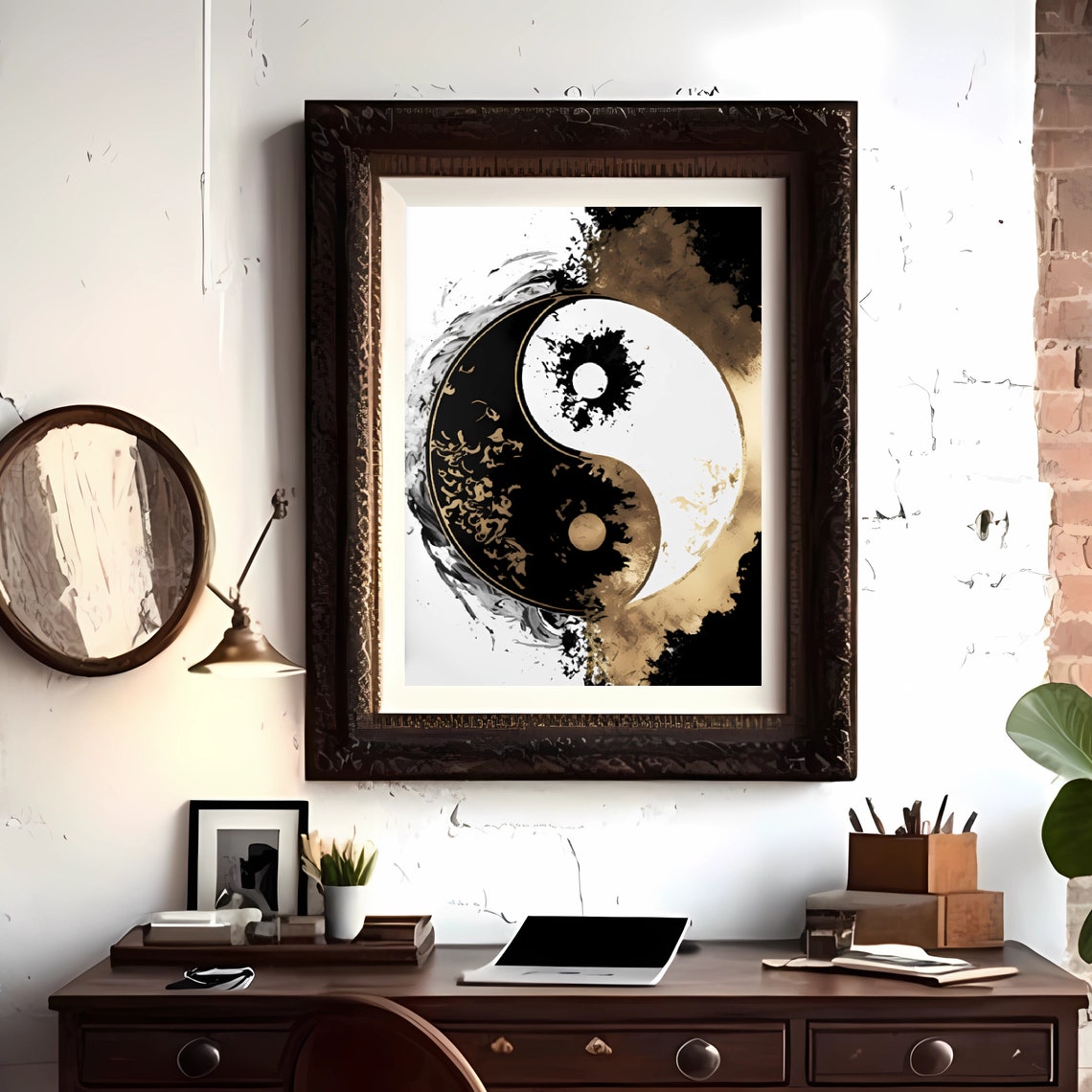 Digital Download Pack Yin Yang Wall Art 3 PACK SET PRINTABLE Ukiyo-e ...