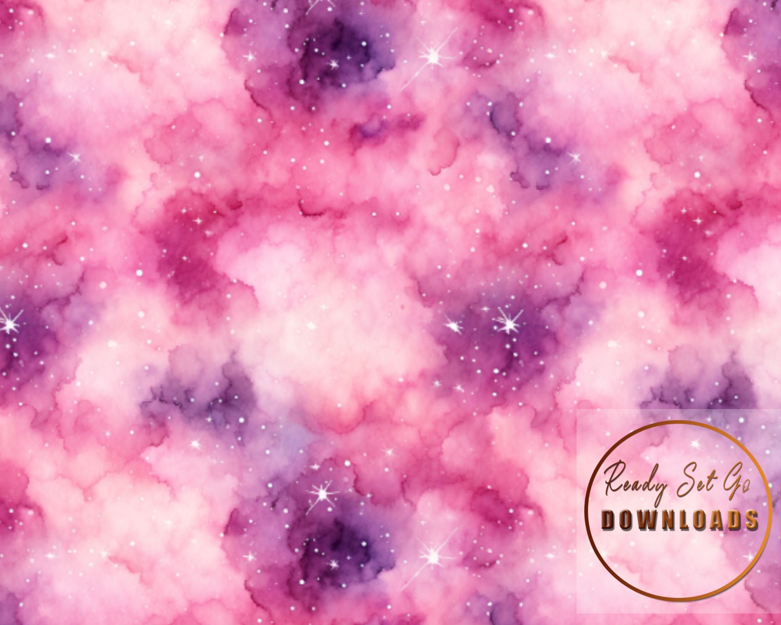 Watercolor Galaxy Digital Papers in Seamless Pattern 12 - Etsy