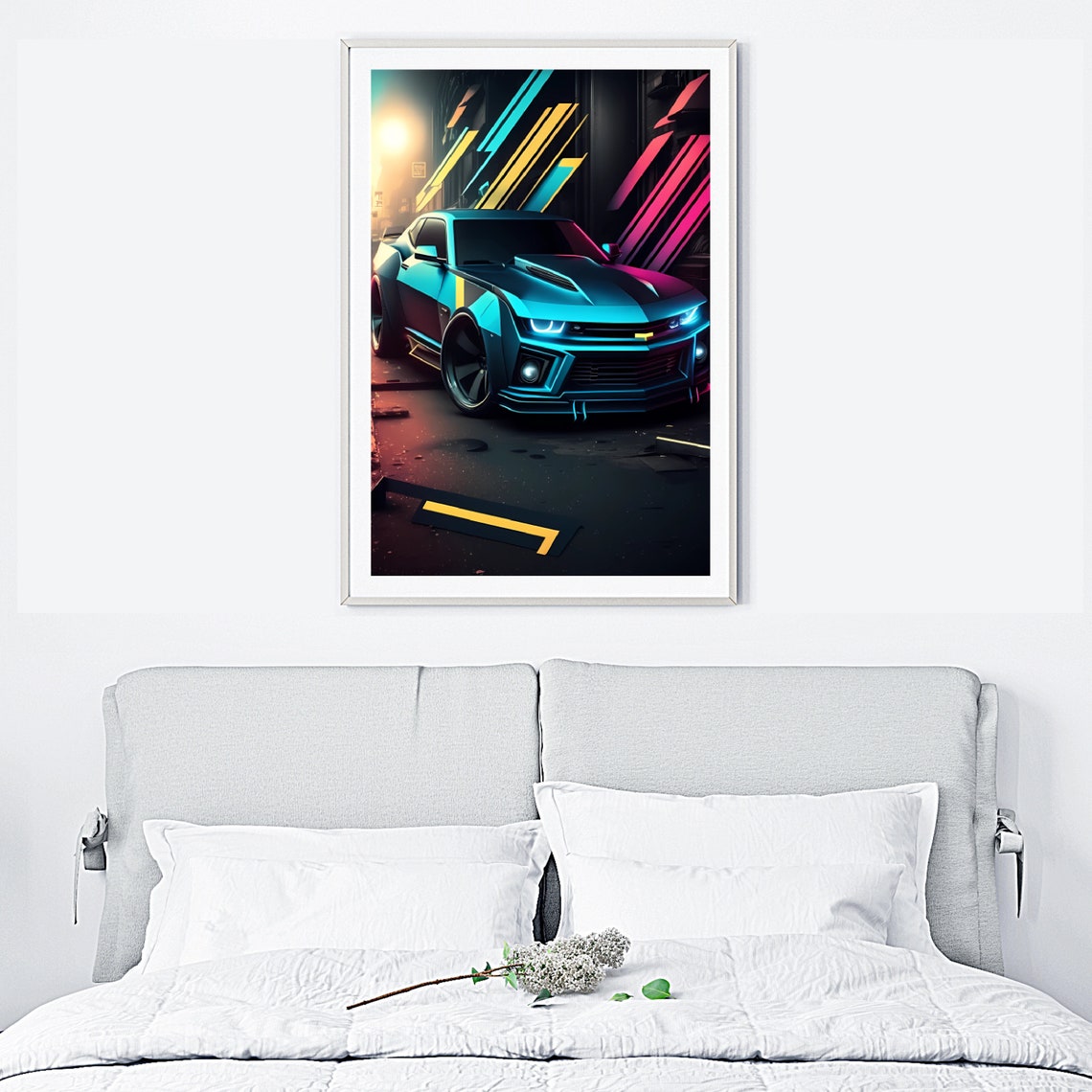 Digital Download Pack Chevy Camaro 4-PACK SET PRINTABLE Neon Car ...