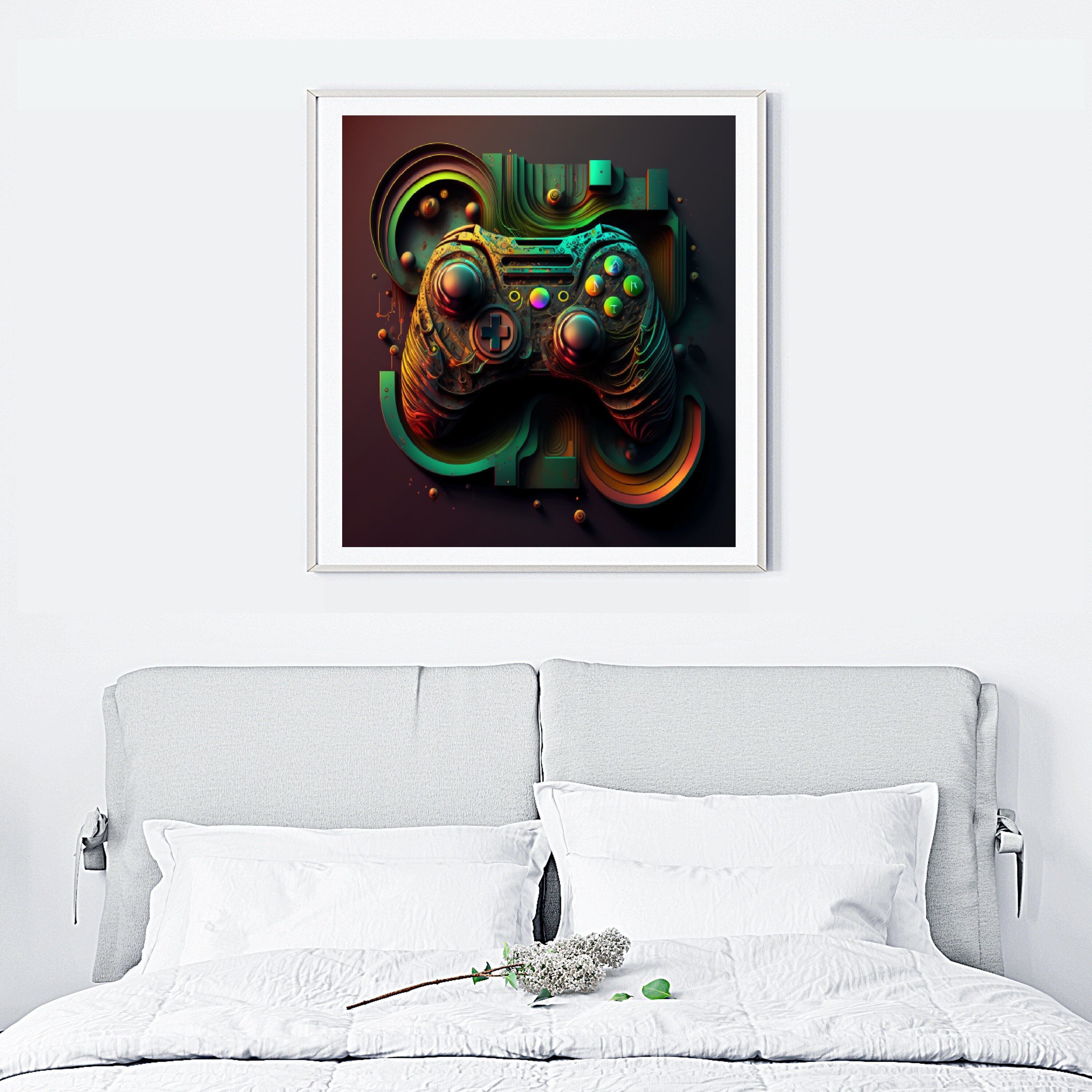 Digital Download Pack Xbox Controller Art 3-PACK SET-PRINTABLE Gamer ...