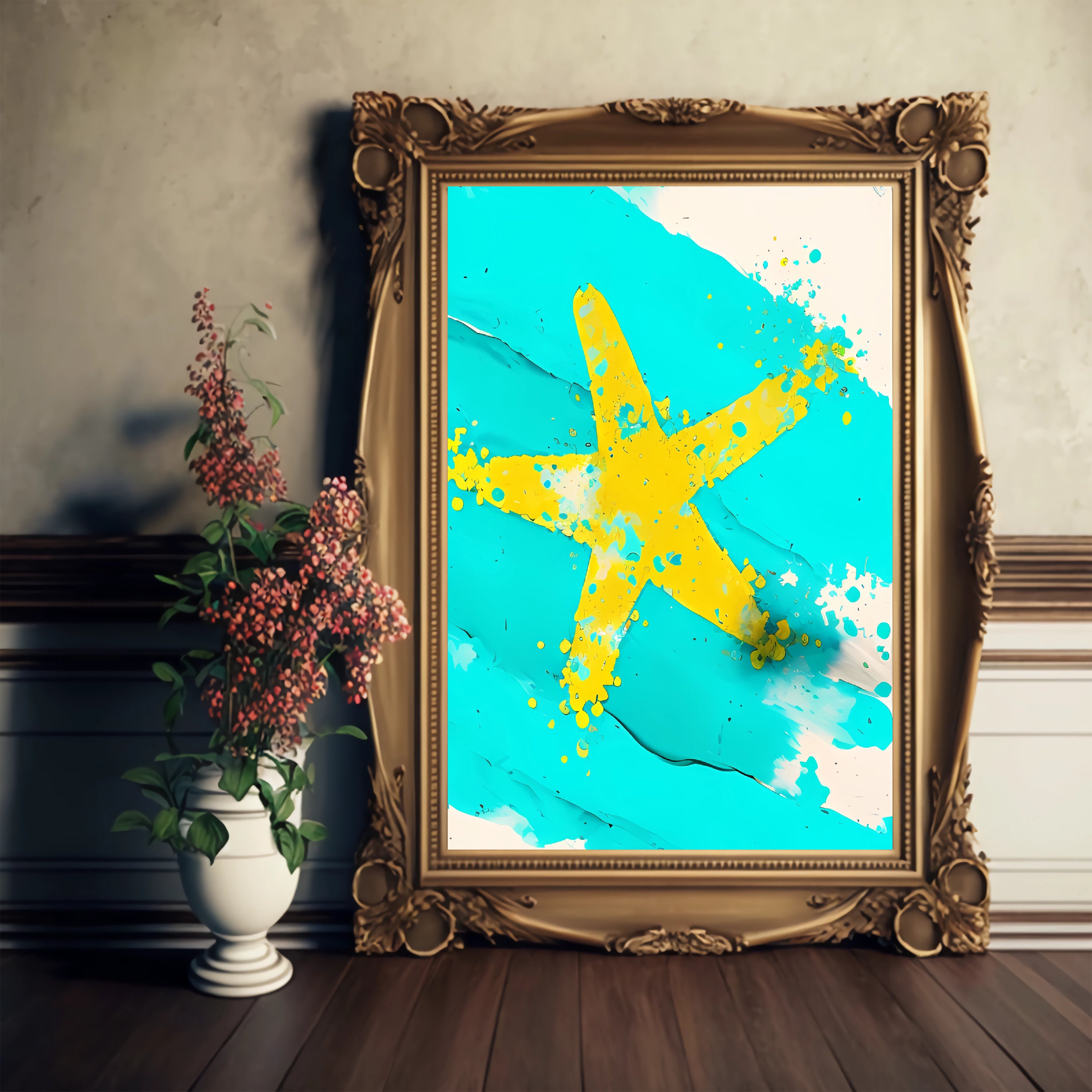Digital Download Pack Star Art Print 4 PACK SET PRINTABLE star Wall Art ...