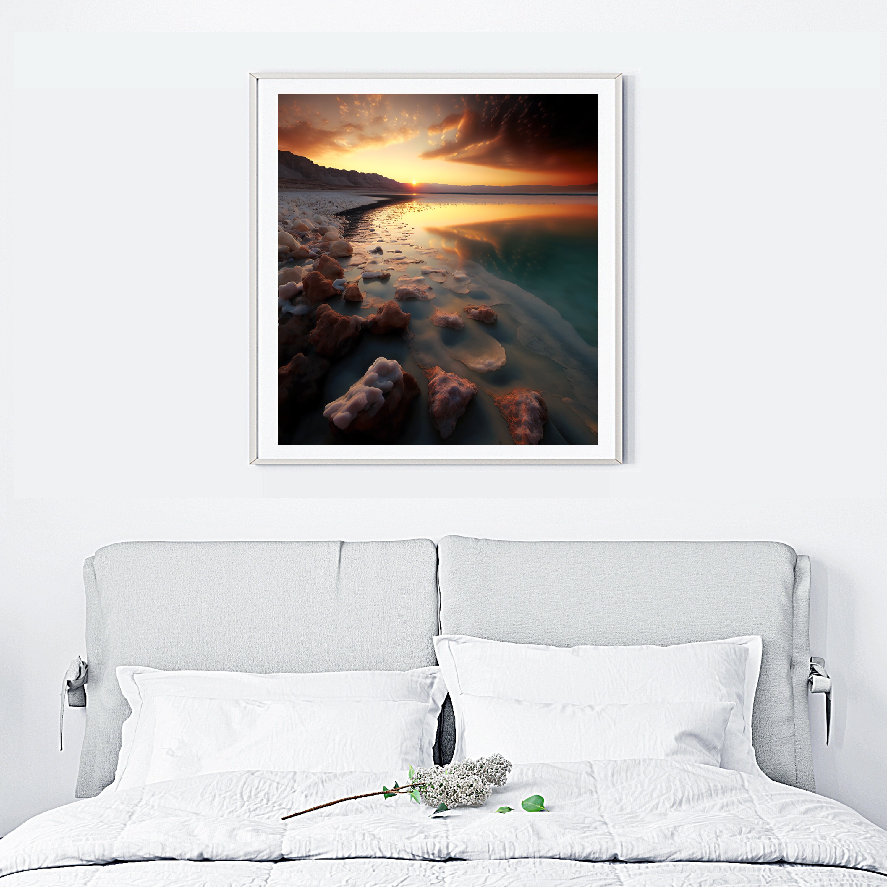 Digital Download Pack Dead Sea Art 3-PACK SET-PRINTABLE Dead Sea Sunset ...
