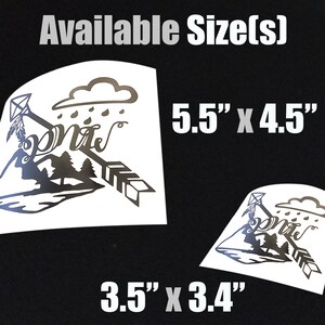 PNW Rain Vinyl Decal - Etsy