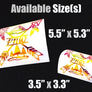 PNW Arrows Vinyl Decal - Etsy