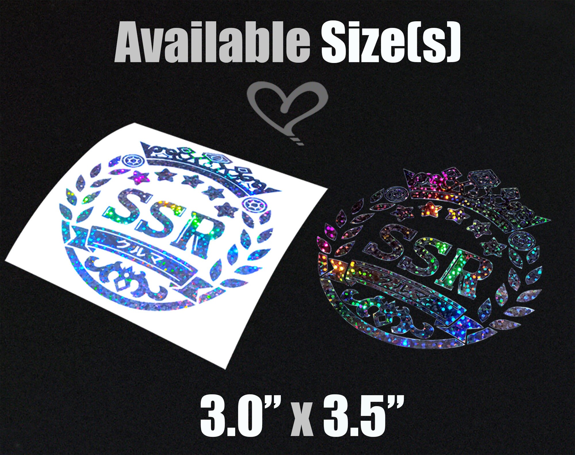 JDM SSR Badge Vinyl Decal | Etsy