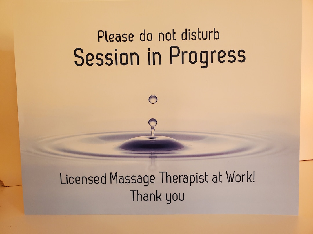 Door Sign - Please Do Not Disturb. Gift for Massage Therapist ...