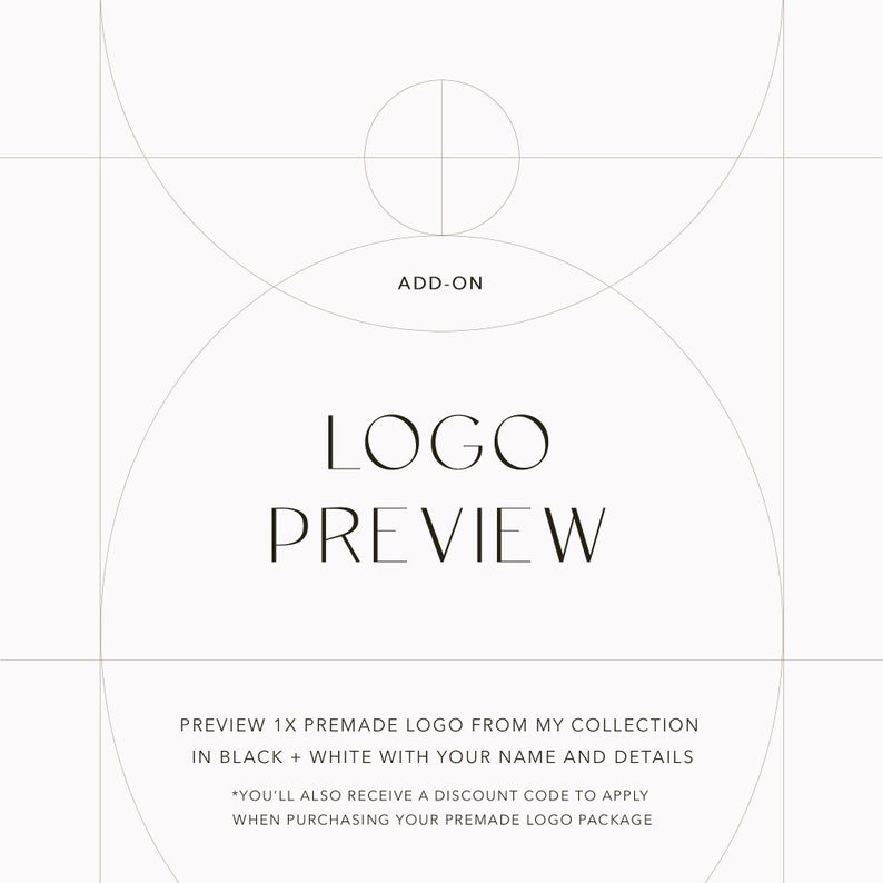 LOGO PREVIEW ONLY Preview 1 Premade Logo Design From My Collection With ...