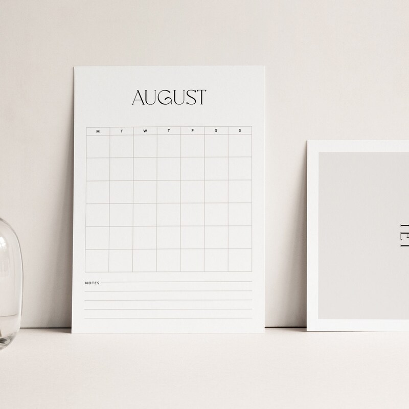 Modern Calendar - Etsy