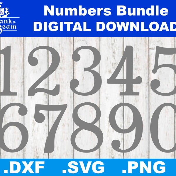 Fancy Numbers - Etsy