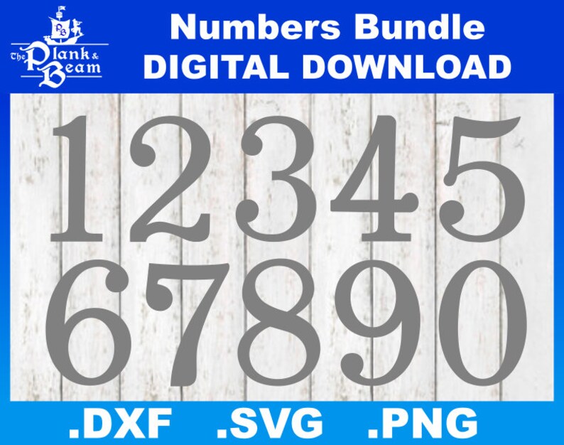 Fancy Numbers SVG Wedding Table Numbers DXF Silhouette - Etsy
