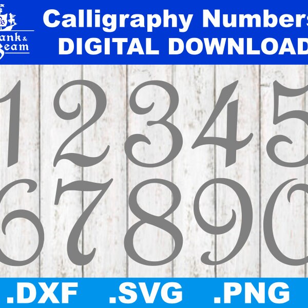 Fancy Numbers - Etsy