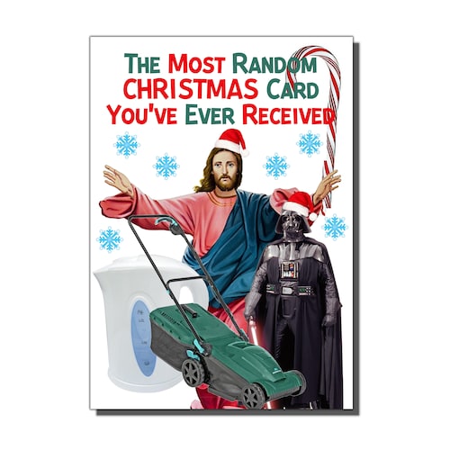 The Most Random Christmas Card - Etsy UK
