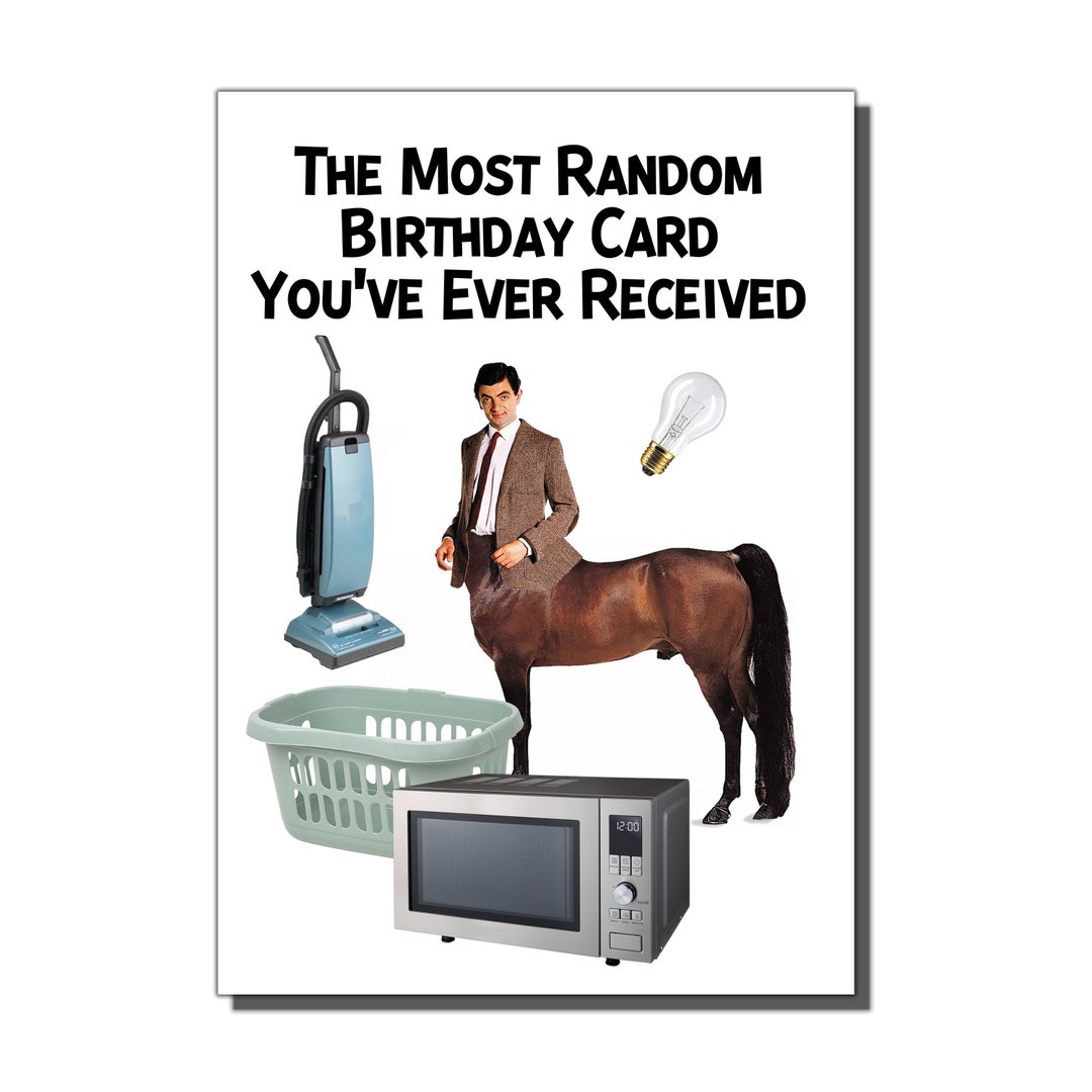 The Most Random Birthday Card - Etsy UK