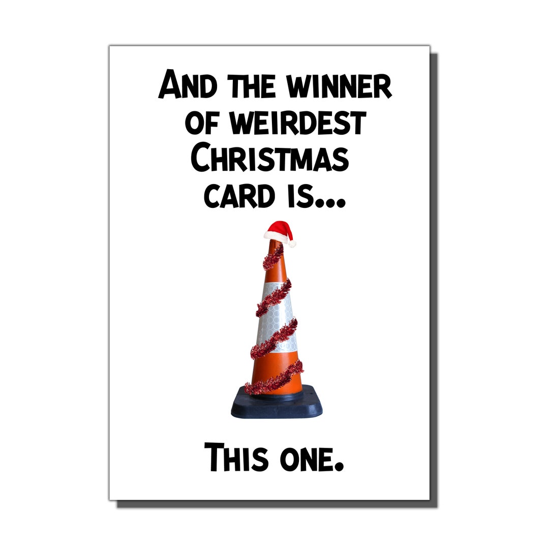 The Weirdest Christmas Card - Etsy