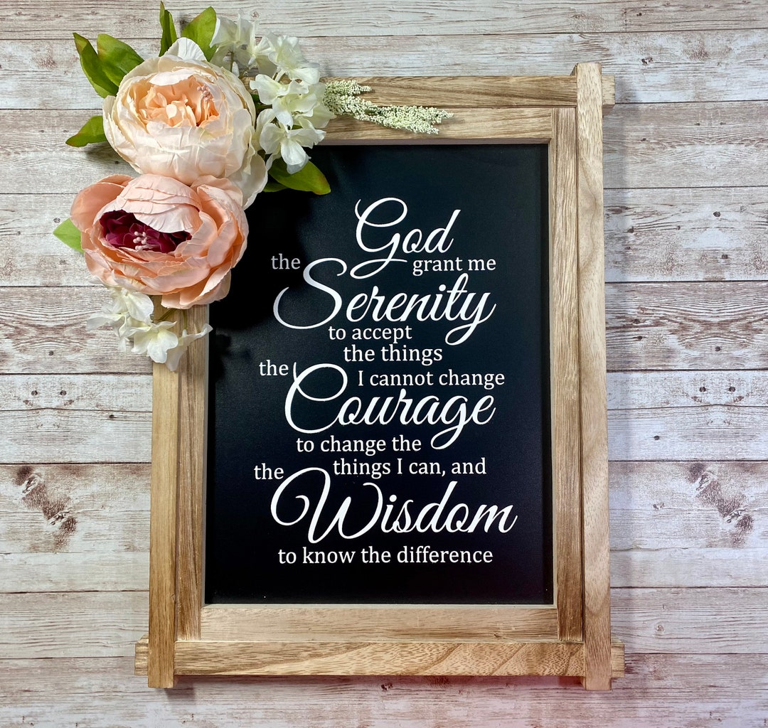 Serenity Prayer Wall Decor - Etsy