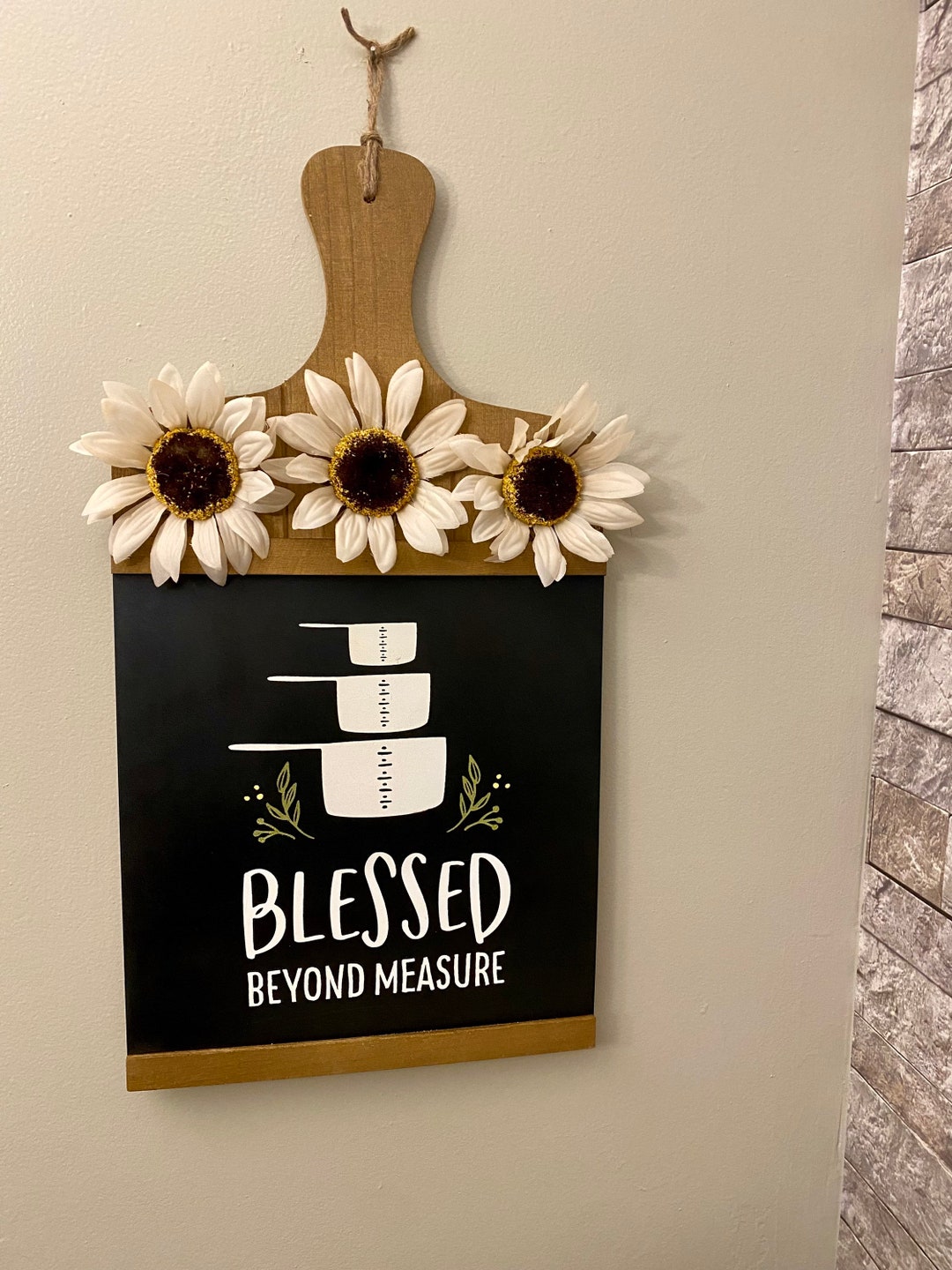 Blessed Beyond Measure Kitchen Sign - Etsy