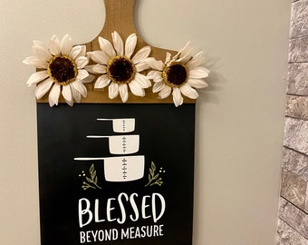 Blessed Beyond Measure, Cutouts, DIY, Measuring Cups, Kitchen ...