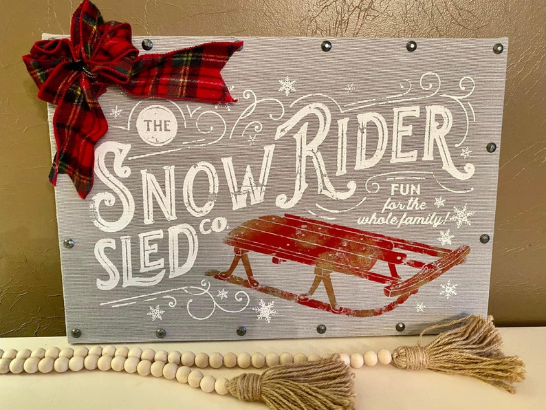 Snow Rider Sled Company Home Design - Etsy