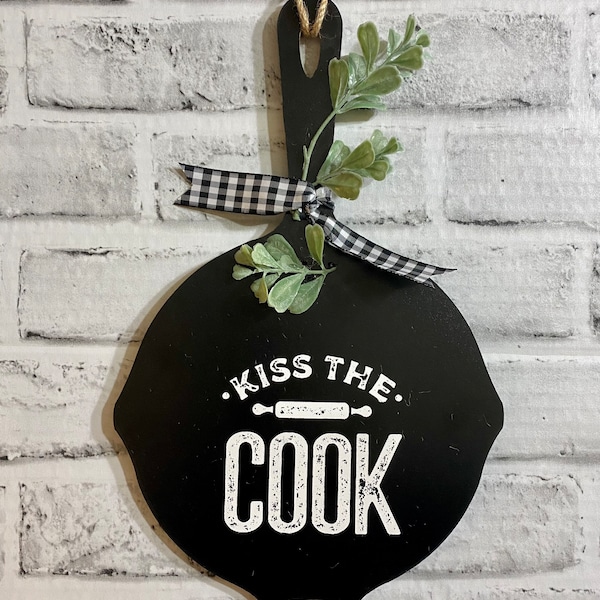 Kiss the Cook Signs - Etsy