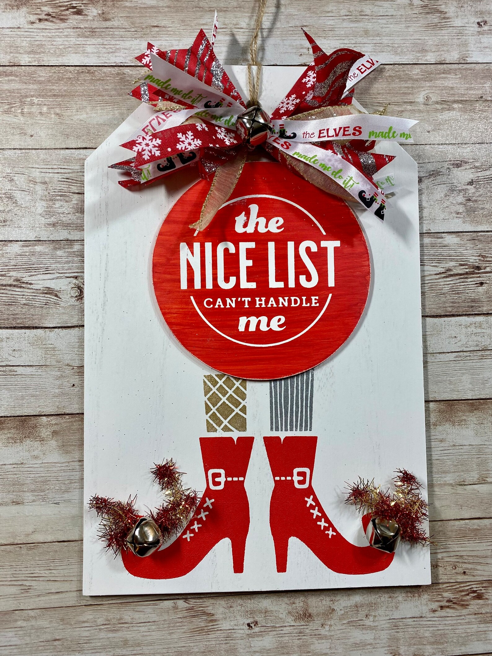 Christmas Elf Door Hanger - Etsy