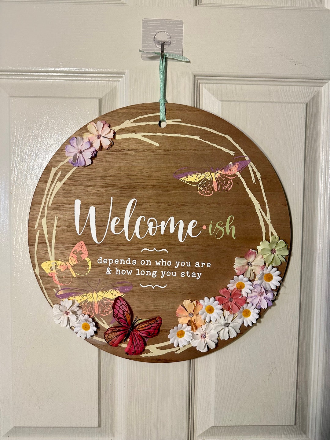 Welcome Spring Sign - Etsy