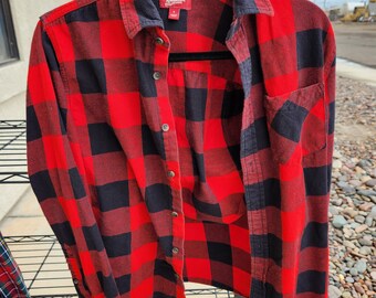 Distressed Flannel Shirt Bleached Flannel Womens Flannel - Etsy