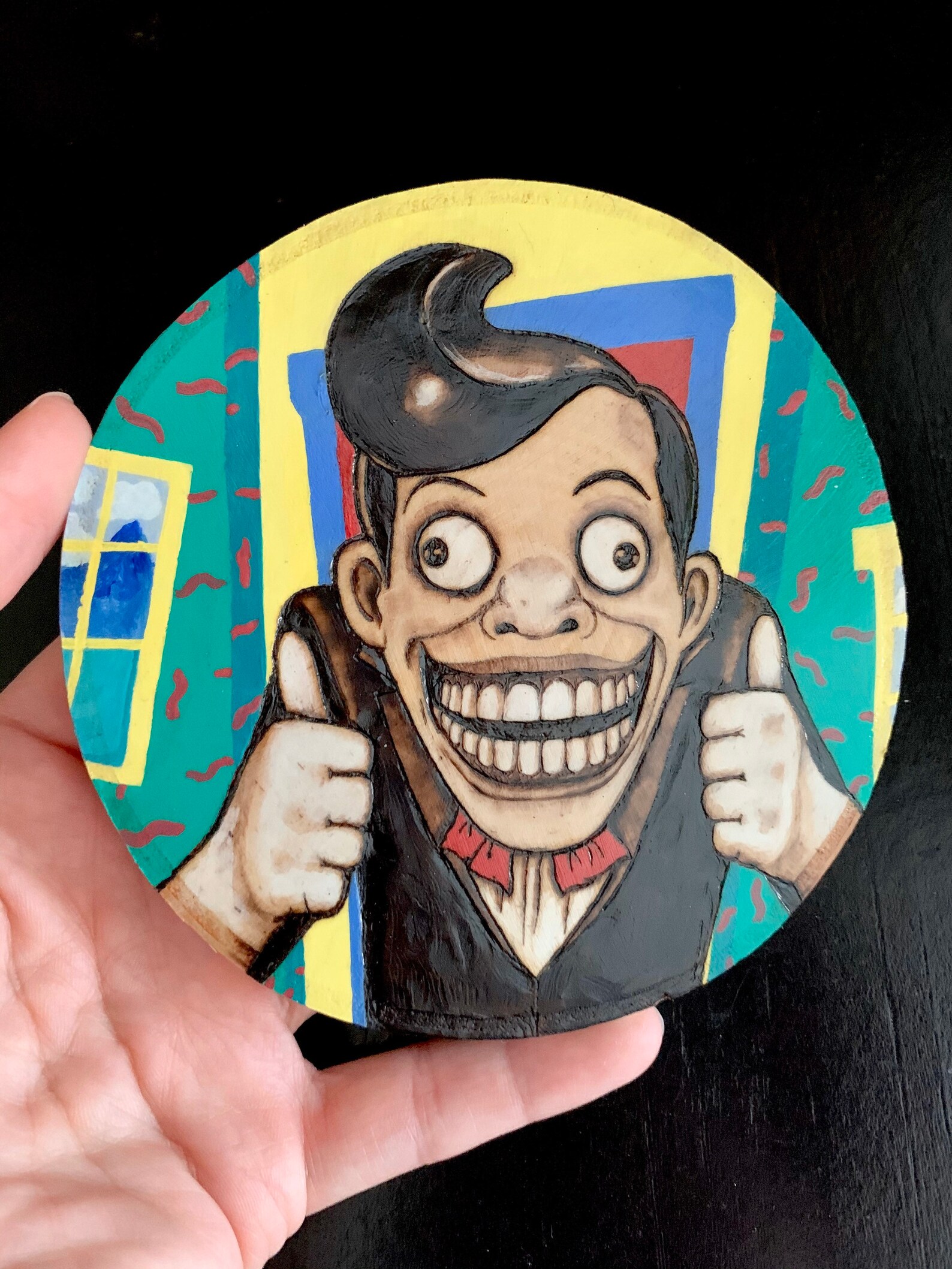 Mr. Chuckle Teeth X-Files mini wall hanging | Etsy