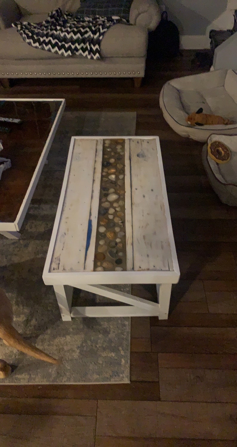 Rustic Sea Shell Coffee Table - Etsy