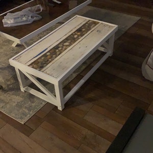 Rustic Sea Shell Coffee Table - Etsy