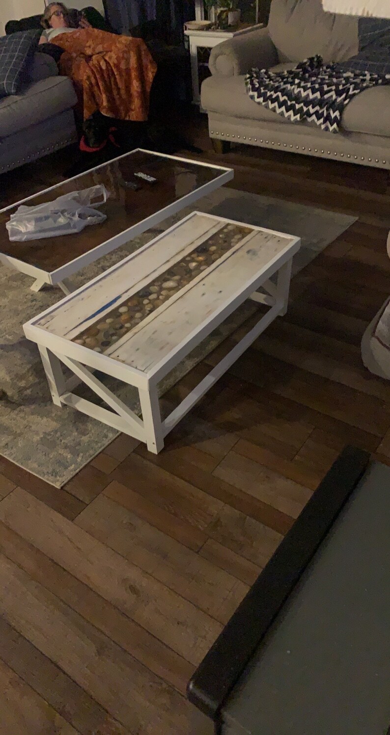 Rustic Sea Shell Coffee Table - Etsy