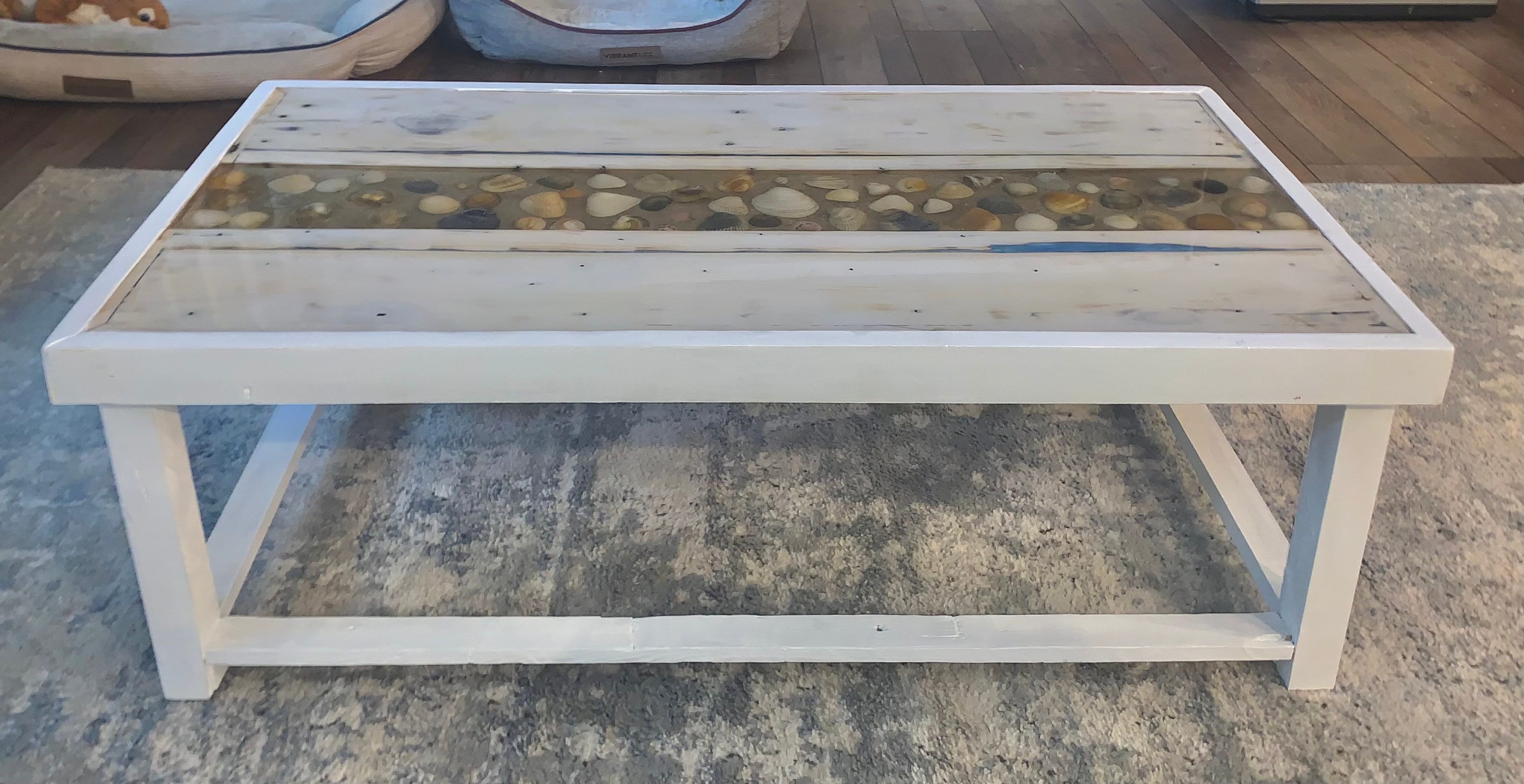 Rustic Sea Shell Coffee Table - Etsy