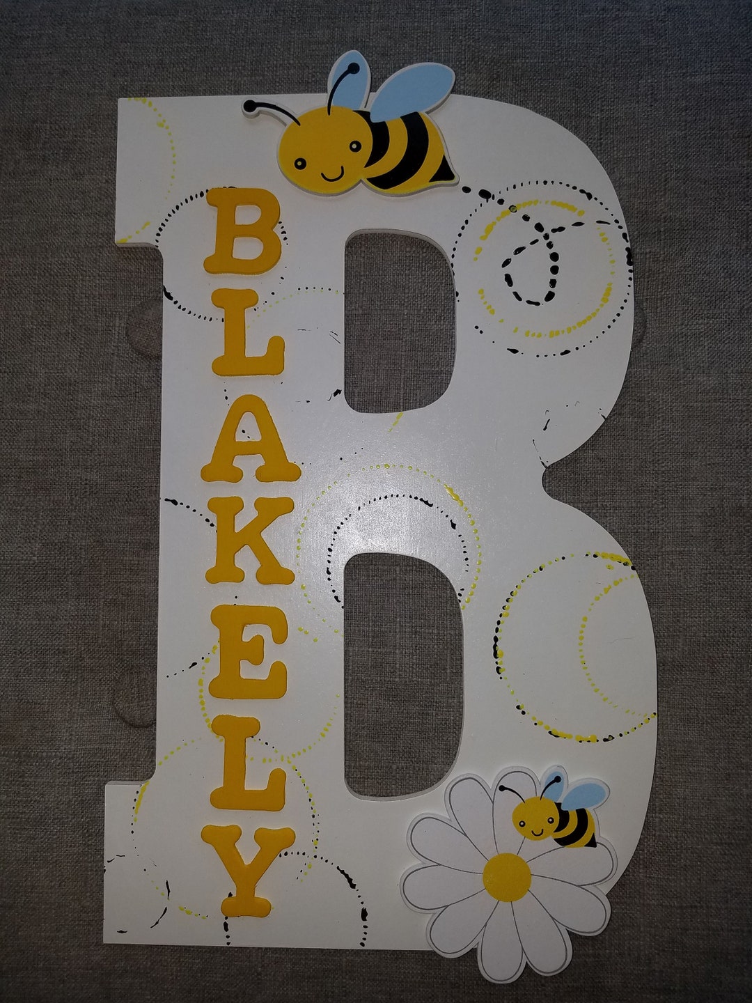 Bumblebee Baby Letter - Etsy