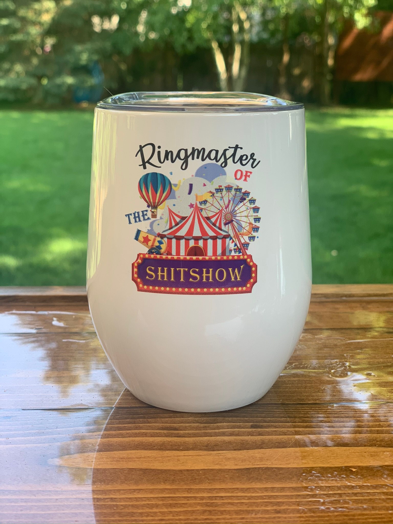 Ringmaster of the Shitshow Wine Tumbler - Etsy