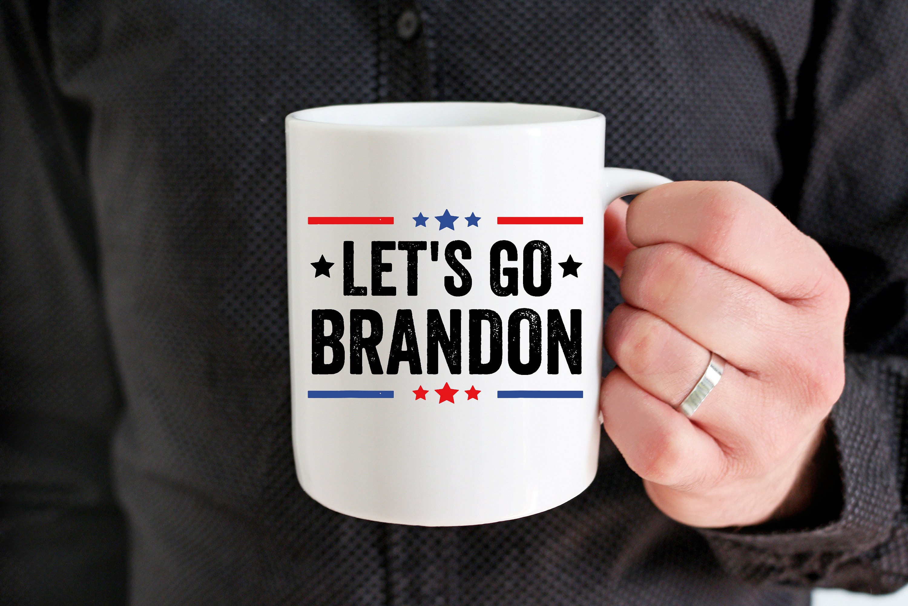 Let's Go Brandon Funny Political Coffee Mug Funny Biden - Etsy