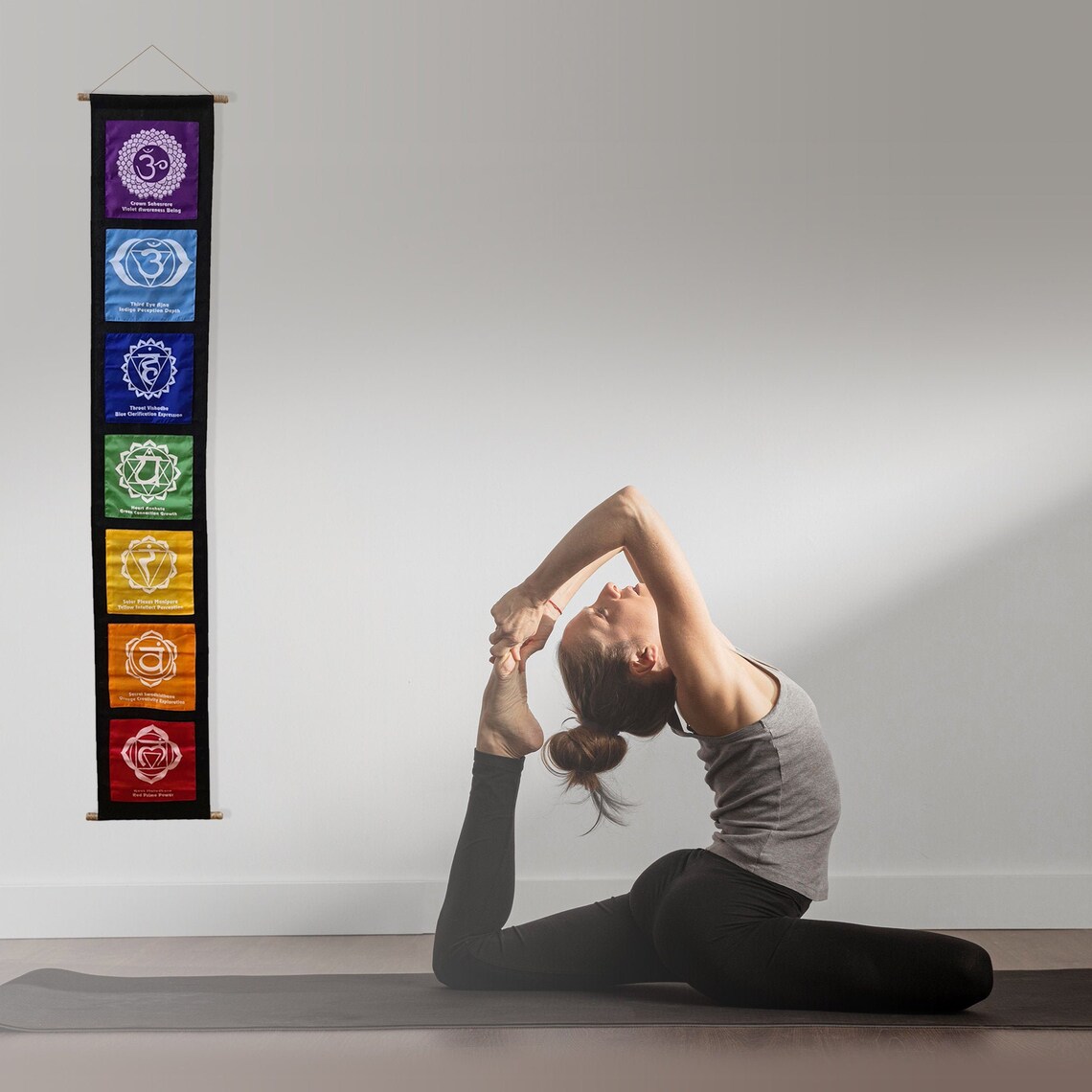 Seven Chakra Sign Wall Hanging Chakras Wall Decor for | Etsy