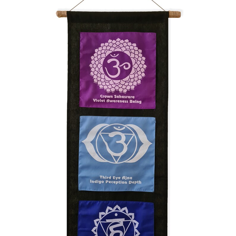 Seven Chakra Sign Wall Hanging Chakras Wall Decor for | Etsy