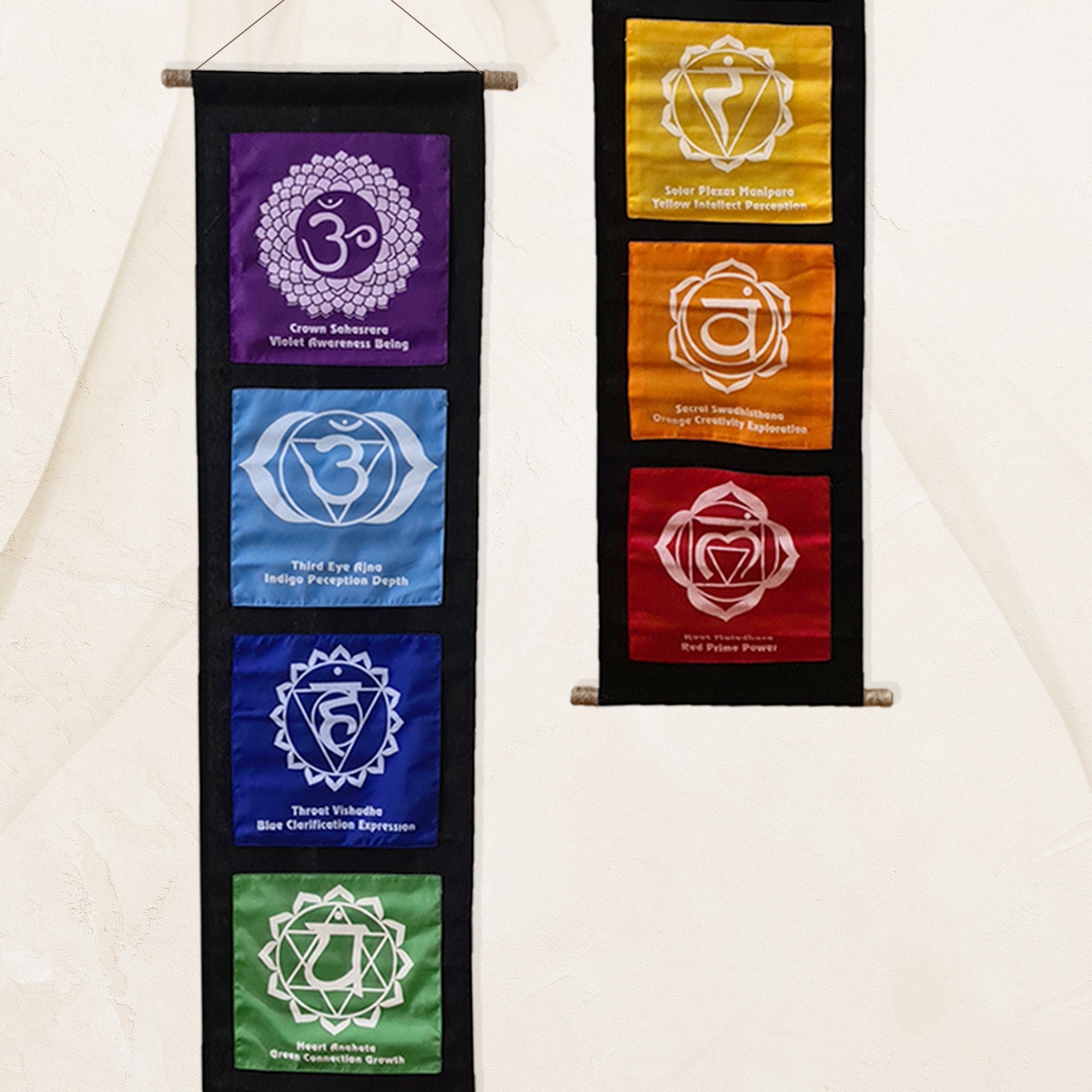 Seven Chakra Sign Wall Hanging Chakras Wall Decor for | Etsy