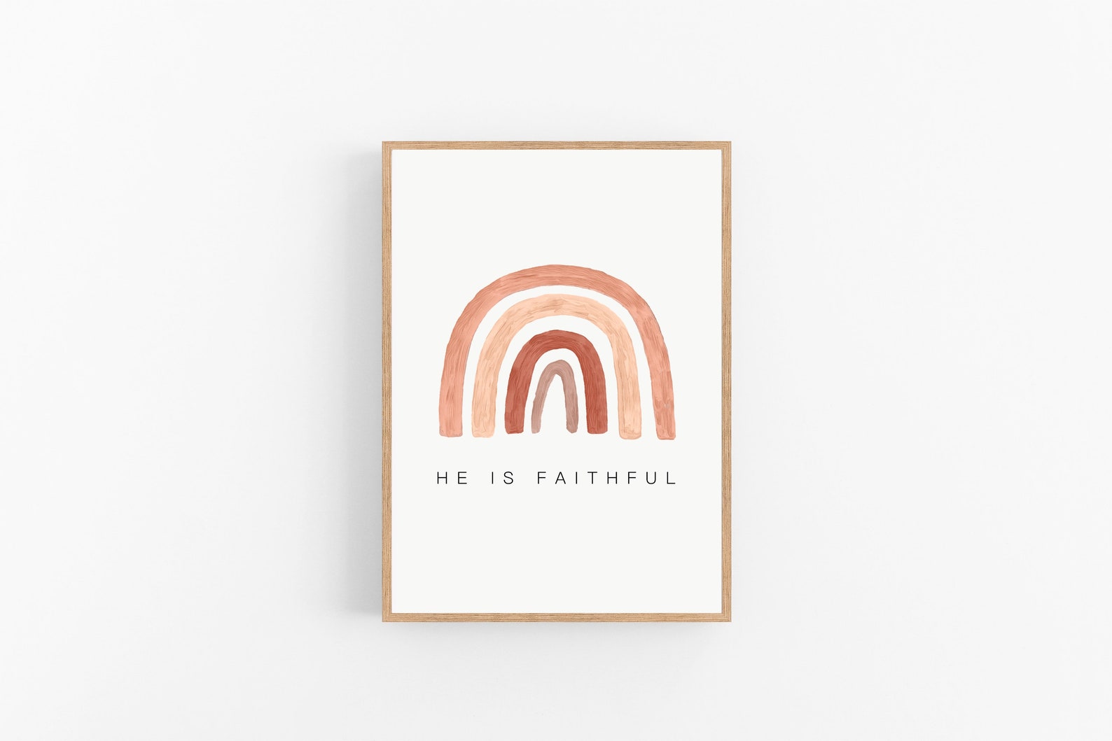 Rainbow CHRISTIAN WALL ART God Faithfulness Christian Art - Etsy