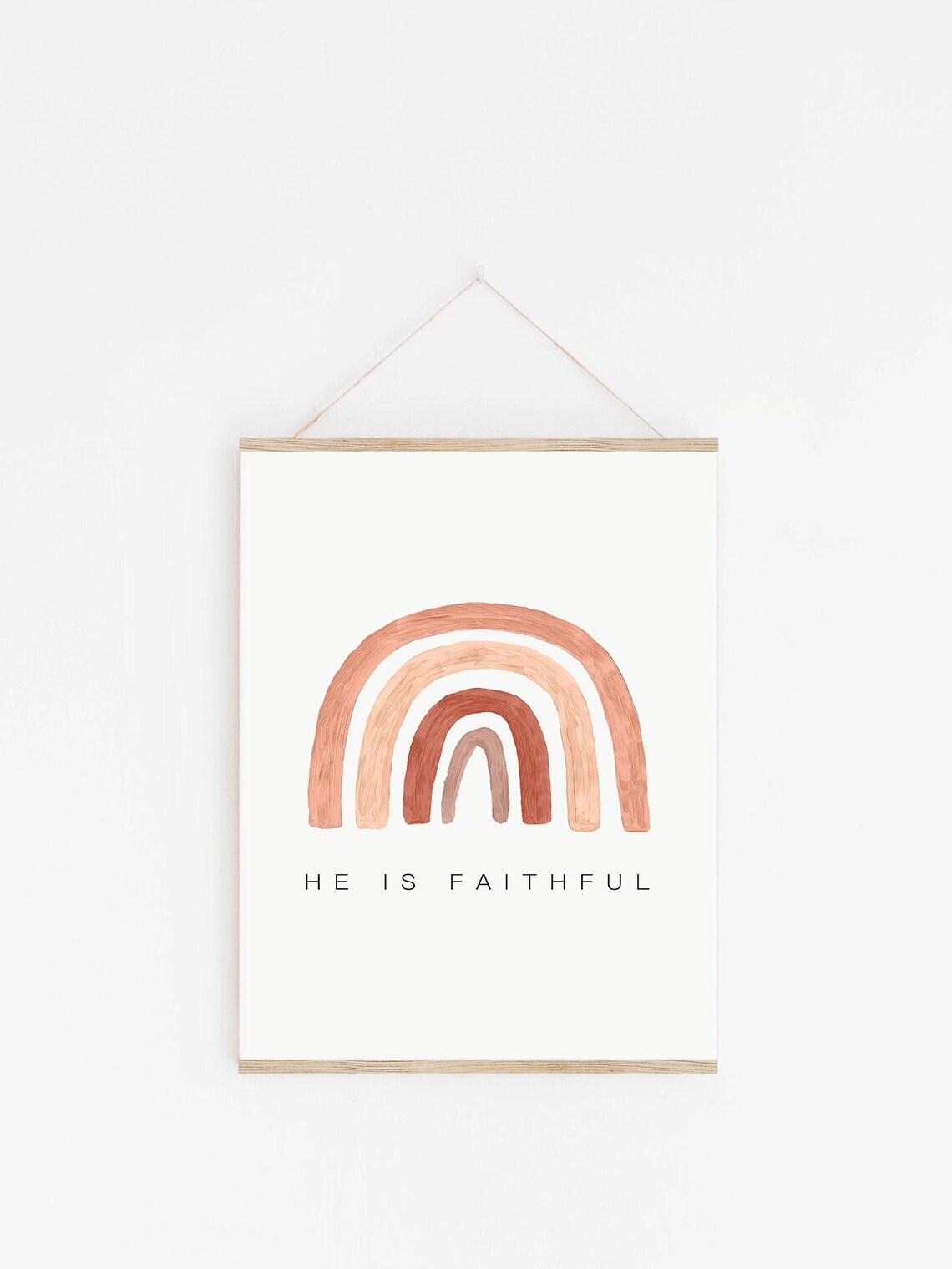 Rainbow CHRISTIAN WALL ART God Faithfulness Christian Art - Etsy