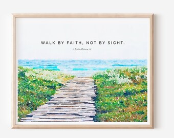 Walk by Faith Art | Etsy