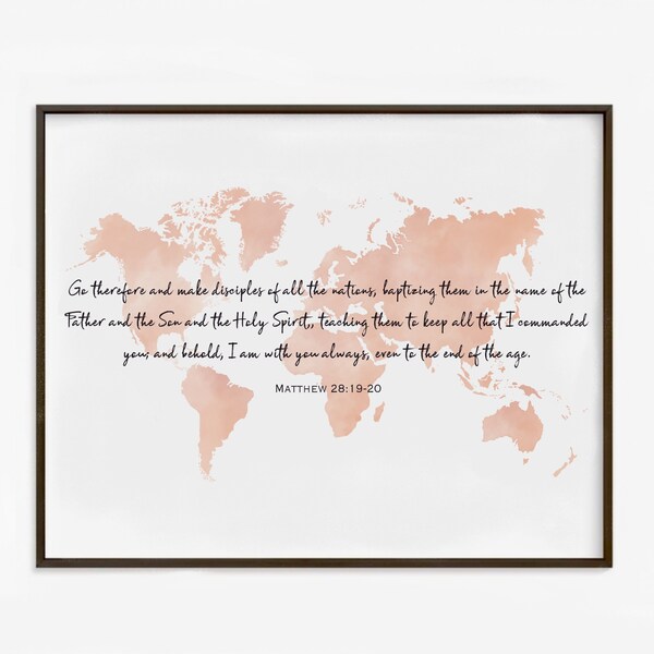 Matthew 28 19 - Etsy