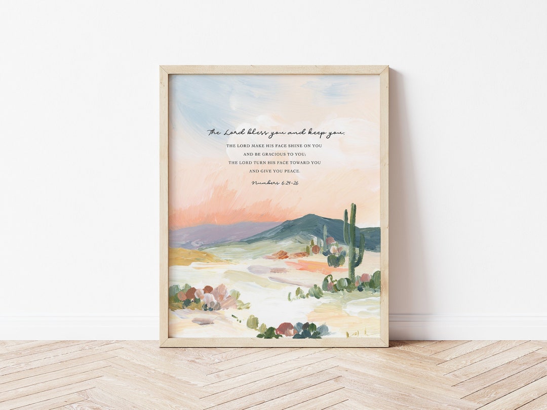 The Lord Bless You and Keep You Christian Wall Art SCRIPTURE Wall Art ...
