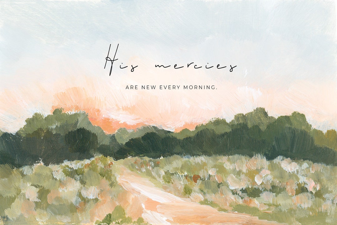 SCRIPTURE Landscape Art Print Country ABSTRACT Vintage - Etsy